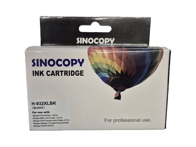INKJET Ketridz ZA HP 932XL K Black SINO HPIJX932SC
