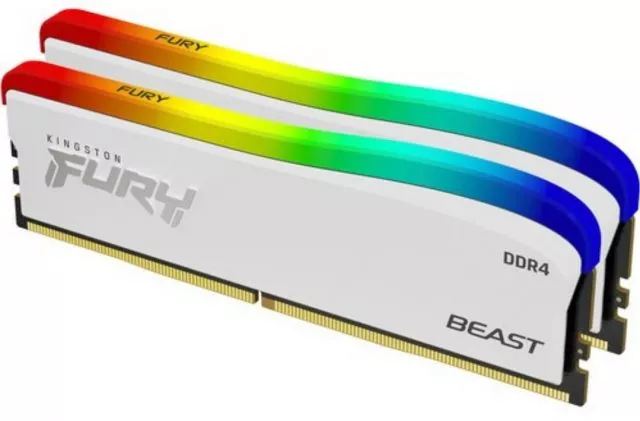 KINGSTON 16GB (2X8GB) DDR4 3600MT/S CL17 FURY BEAST RGB SE MEMORIJA