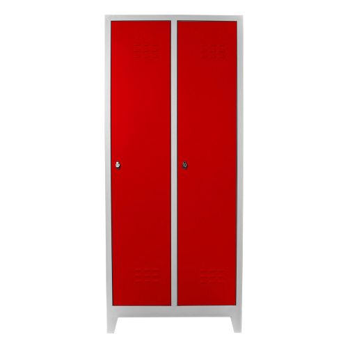 Js1028Kı Grey Red Locker Storage Cabinet