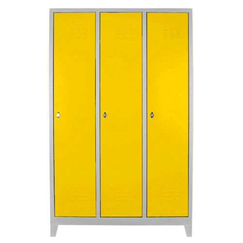 Js1027Sa Grey Yellow Locker Storage Cabinet