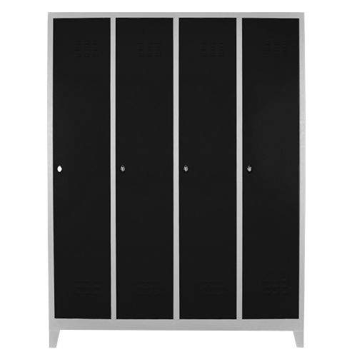 Js1029Sı Grey Black Locker Storage Cabinet