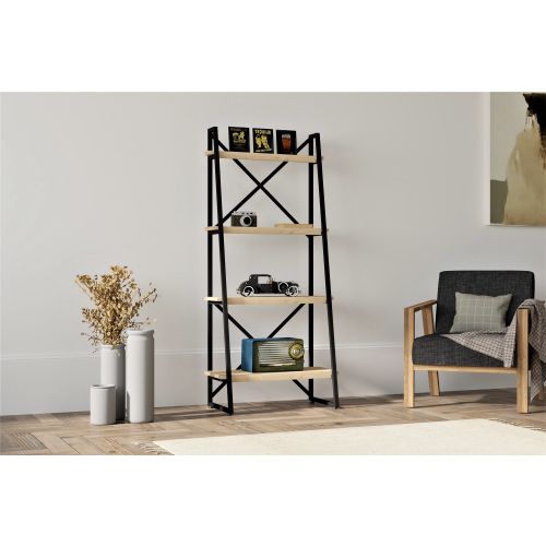 Alaro Sapphire Black Bookshelf