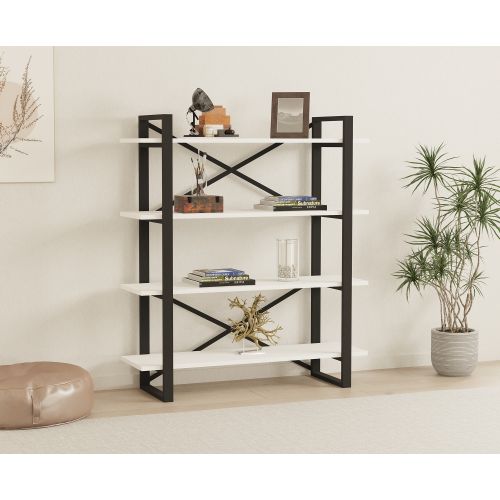 Makro White Black Bookshelf