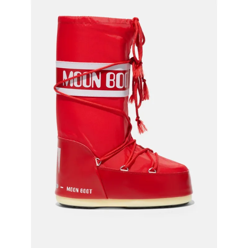 MOONBOOT ICON NYLON RED
