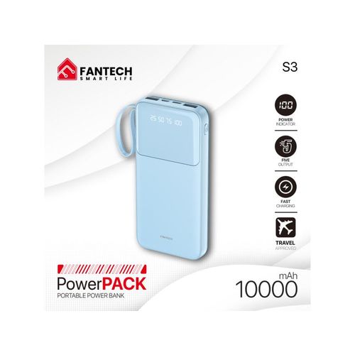 FANTECH Power bank Prenosiva baterija Fantech S3 10000mAh, 10W plavi