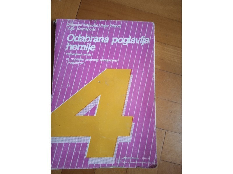 Odabrana poglavlja hemija IV razred srednje skole
