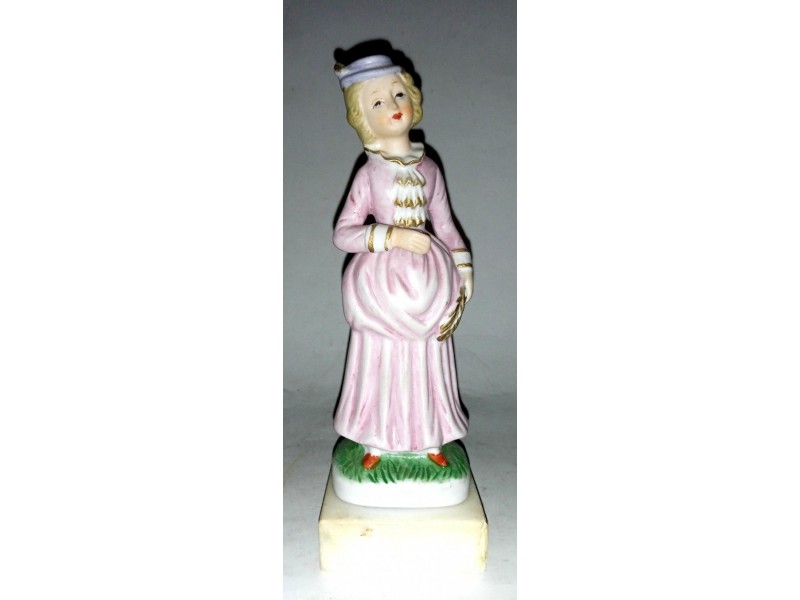 FIGURA - BISKVIT PORCELAN POSTOLJE MERMER 19cm