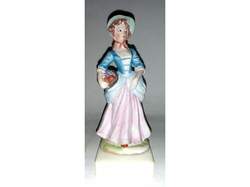 FIGURA - BISKVIT PORCELAN POSTOLJE MERMER 19cm