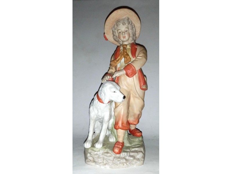 FIGURA - BISKVIT PORCELAN ZIG 34cm