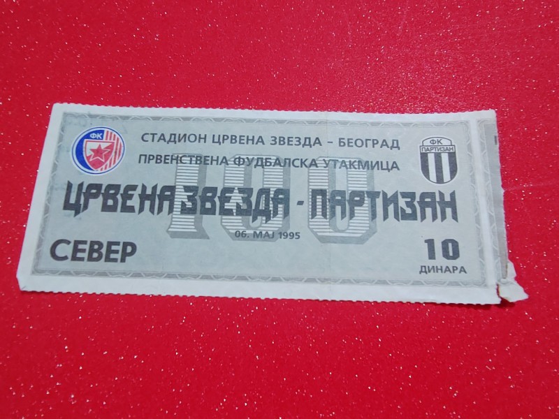 CRVENA ZVEZDA - PARTIZAN 06.05.1995. SEVER