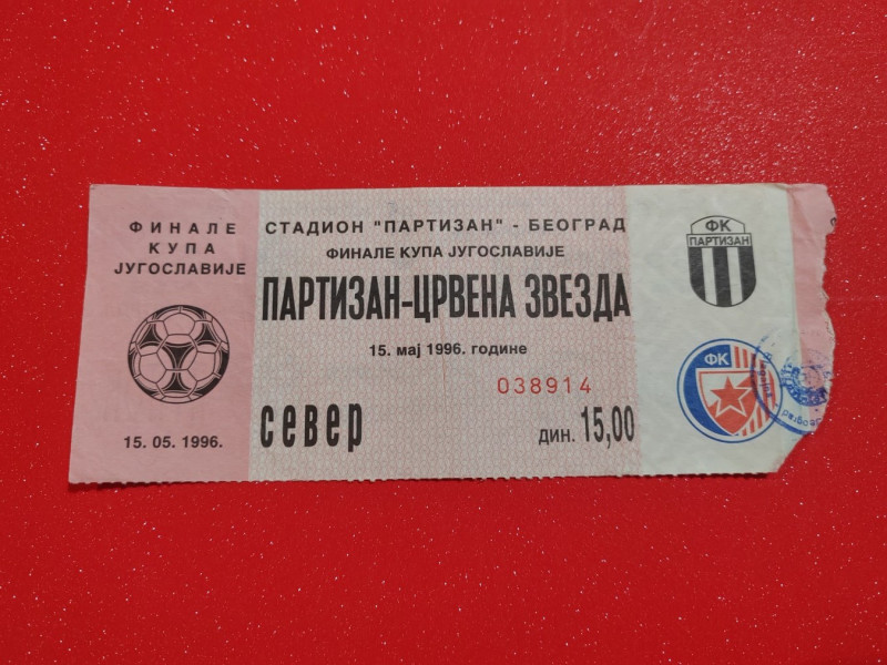 PARTIZAN - CRVENA ZVEZDA 15.05.1996. SEVER