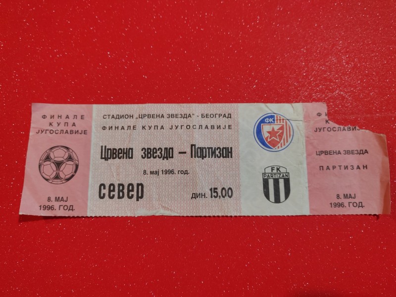 CRVENA ZVEZDA - PARTIZAN 08.05.1996. SEVER