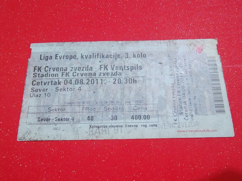 CRVENA ZVEZDA - VENTSPILS 04.08.2011. SEVER