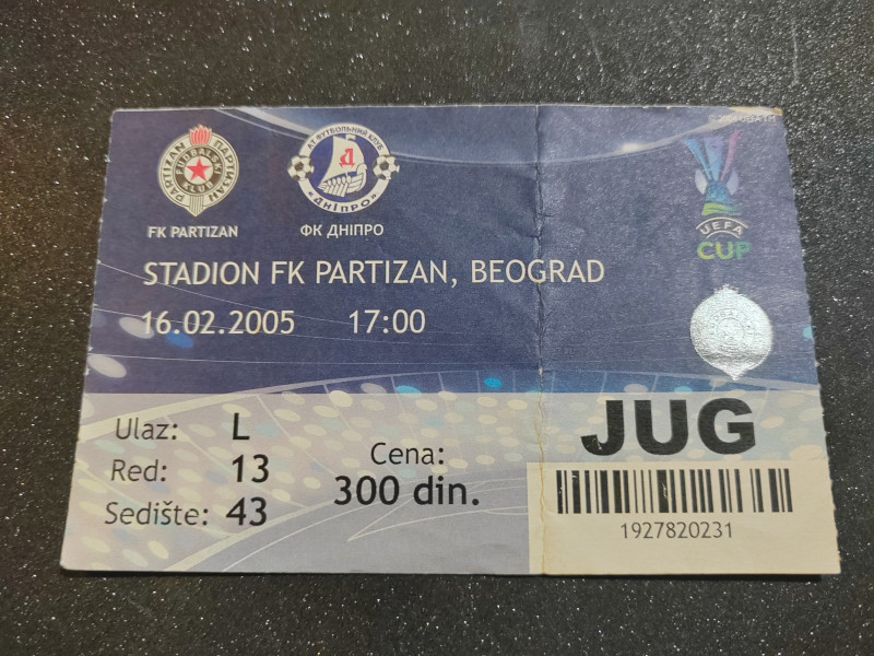 PARTIZAN - FK DNIPRO 16.02.2005. JUG