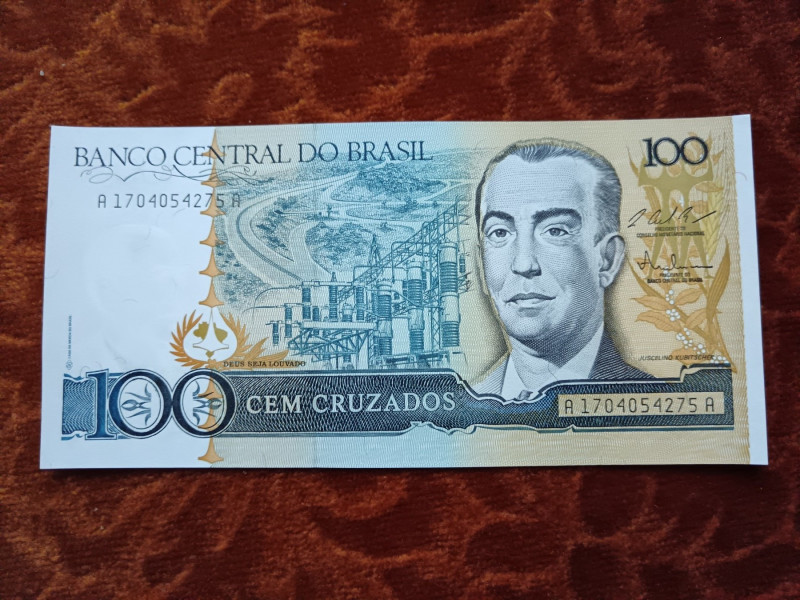 Brazil 100 kruzados,UNC