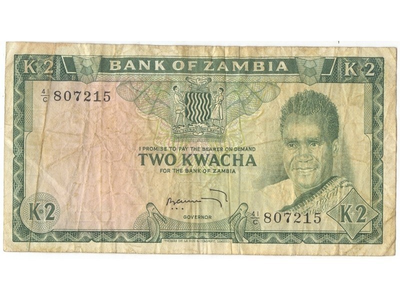 Zambija 2 kwacha 1969