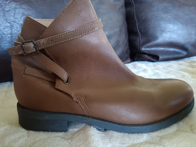 ASOS čizme GLEŽNJAČE PRIRODNA KOŽA