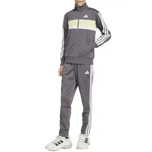 Adidas Komplet trenerka za dečake J 3S Tiberio TS, Siva