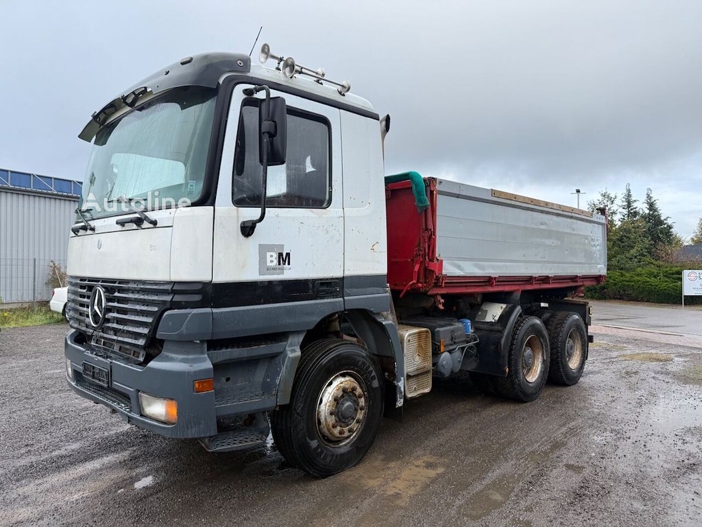 Mercedes-Benz Actros 3348 6x4 full steel 3 side tipper manual kiper