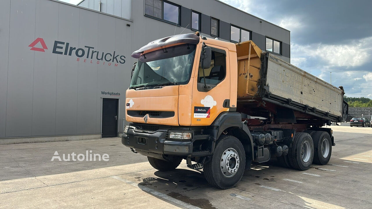 Renault Kerax 385 (POMPE MANUELLE / MANUAL PUMP / 6X4 / LAMES / GRAND PO kiper