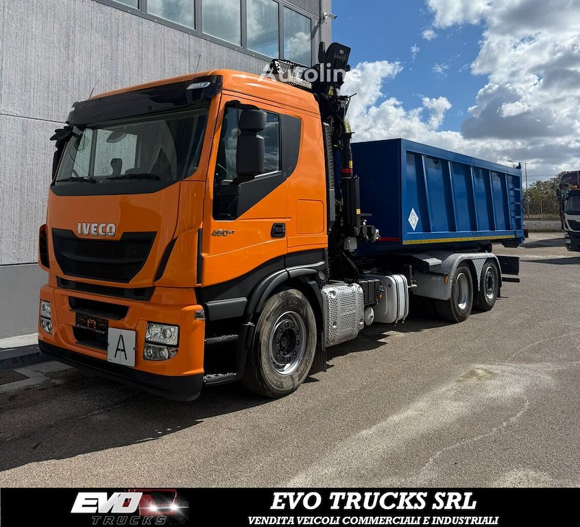IVECO STRALIS 460 CON GRU PALFINGER EPSILON kiper