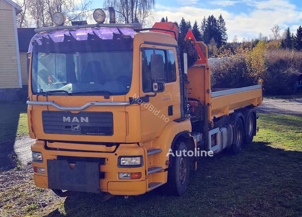 MAN TGA 28.410 *6x2 *DUMPER + PALFINGER PK 10000 *3 WAY-TIP kiper