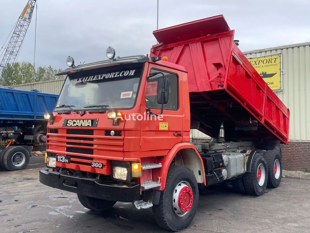 Scania P113-360 Kipper 6x6 Big Axle's Full Steel Suspension Airco Good kiper