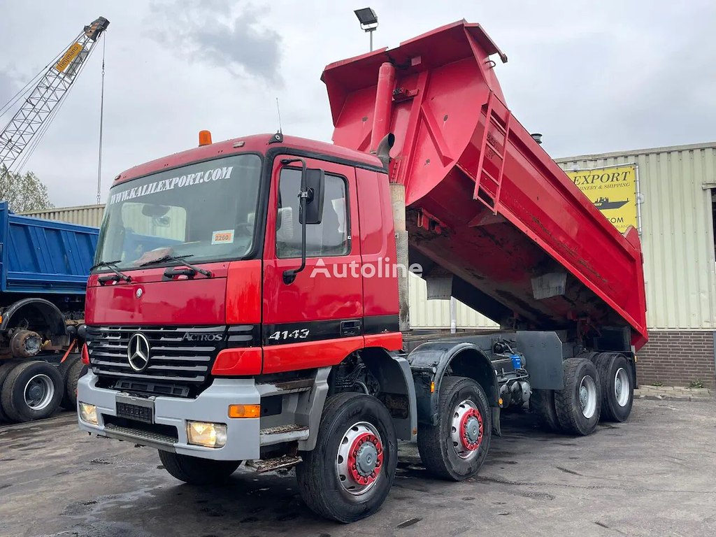Mercedes-Benz Actros 4143 Kipper 8x8 Manuel Gearbox Big Axle's Full Spring V6 kiper