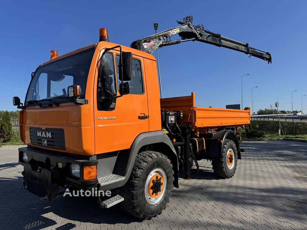 MAN LE 10.220 4X4 WYWROTKA HDS HIAB 066 kiper