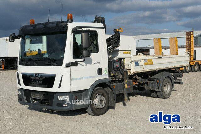 MAN 8.220 TGL BB, Hiab 055 BS-2, Greifer, AHK, Funk kiper
