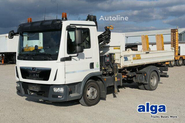 MAN 8.220 TGL BB, Hiab 055 BS-2, Greifer, AHK, Funk kiper