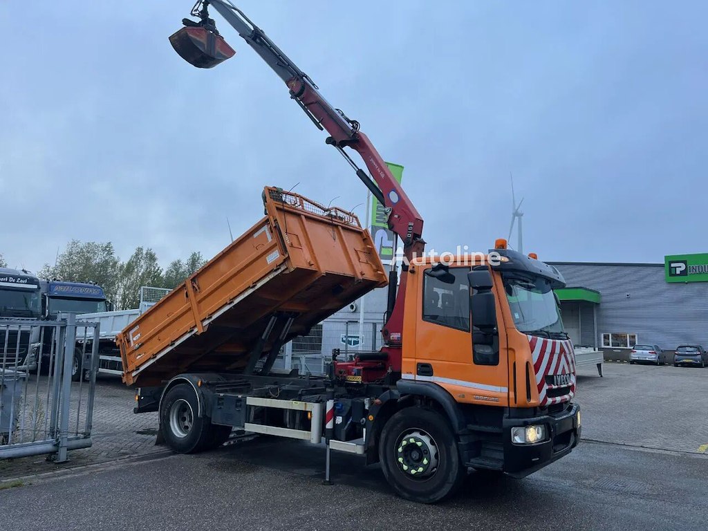 IVECO Eurocargo 190EL25 * EURO 6 * tipper * CRANE HMF kiper