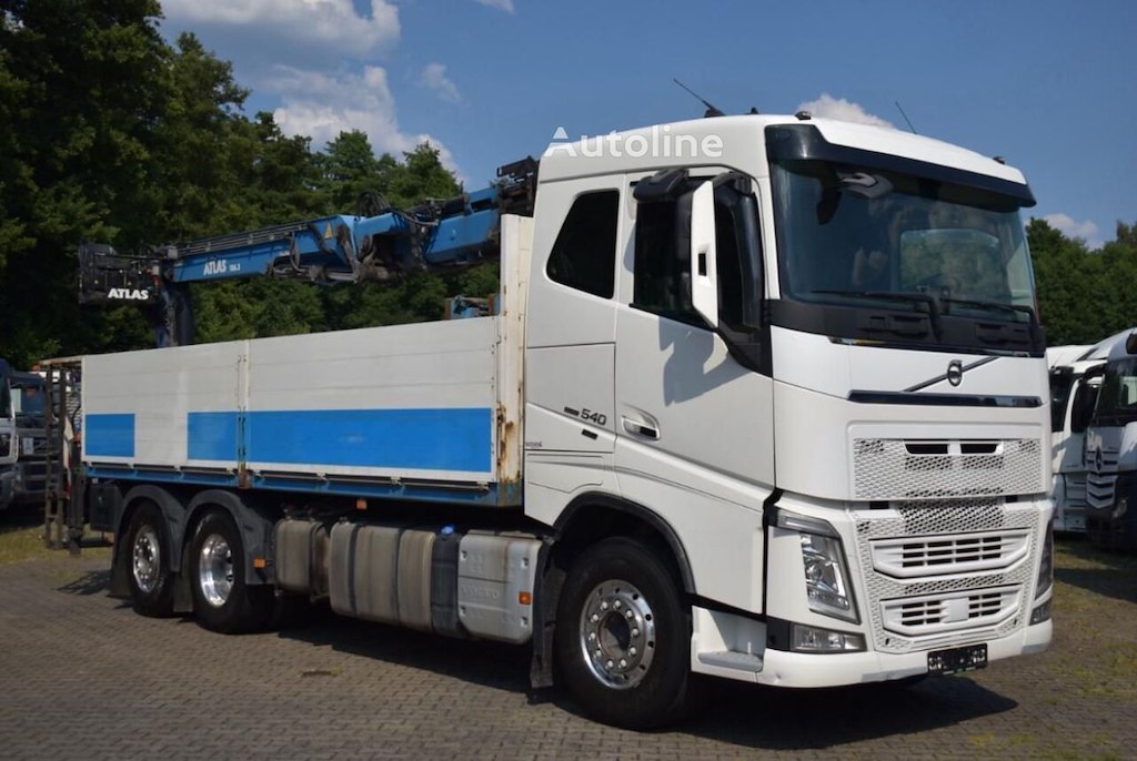Volvo FH 540 BL/I-Shift,6x2,Atlas 186.3v-A12K,Retarder kamion s ravnom platformom