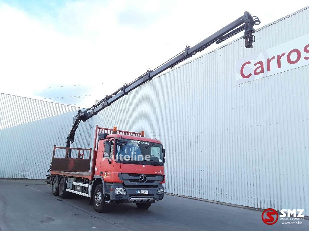 Mercedes-Benz Actros 2641 HIAB 166 ES_5 + remote kamion s ravnom platformom