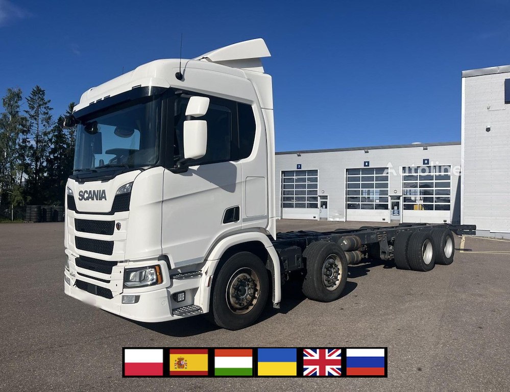 Scania R 540 B8x4NB / Truck chassis / Sleeper cab kamion šasija