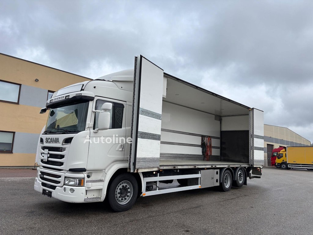 Scania G450 6x2*4 SIDE OPENING + STEERING WHEEL + CARRIER SUPRA 850 kamion hladnjača