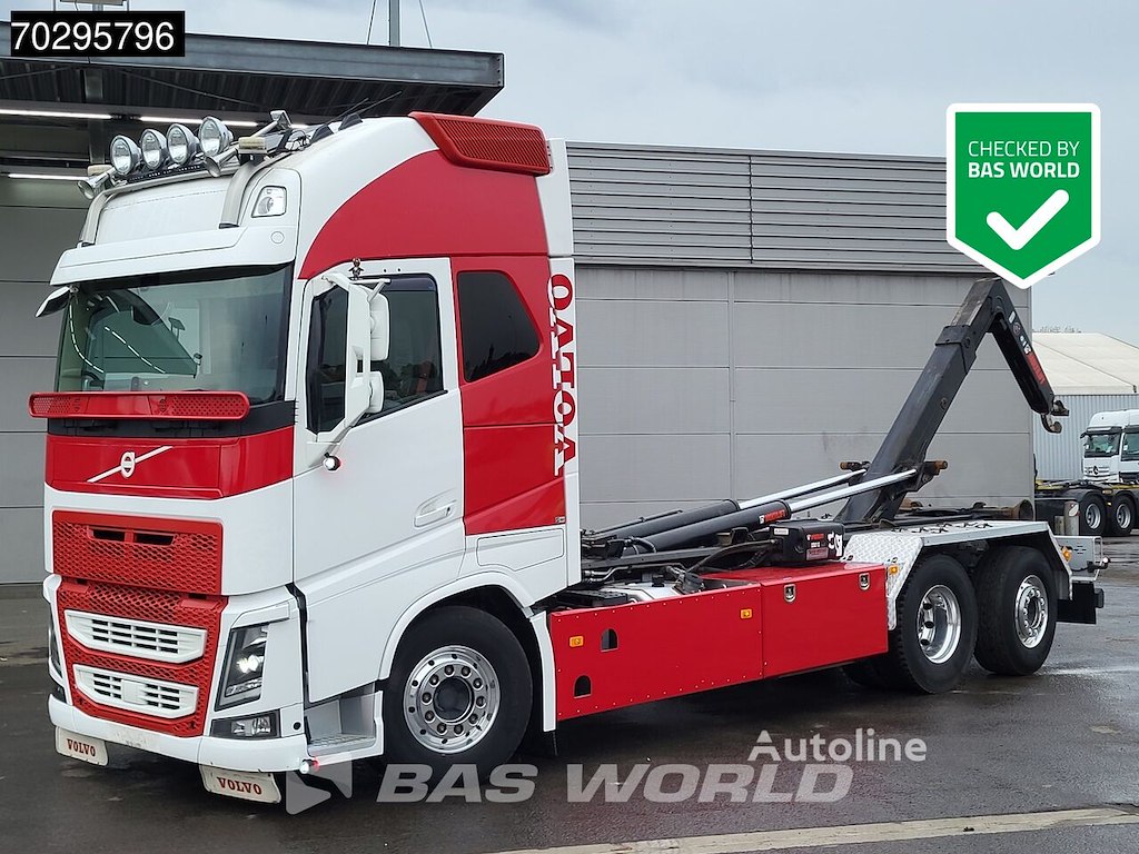 Volvo FH16 750 FH16 6X2 HIAB Multilift XR21S61 Hooklift Lift+steering kamion rol kiper