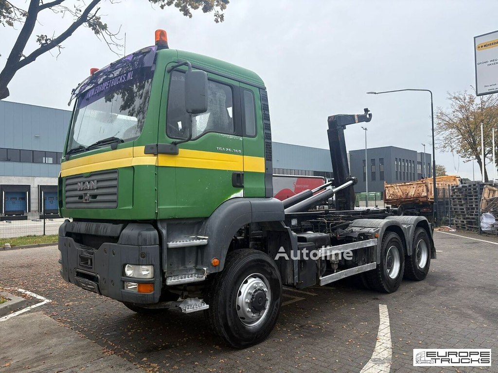 MAN TGA 26.360 Full Steel - 6x6 - Belgian Truck - AJK Hook kamion rol kiper