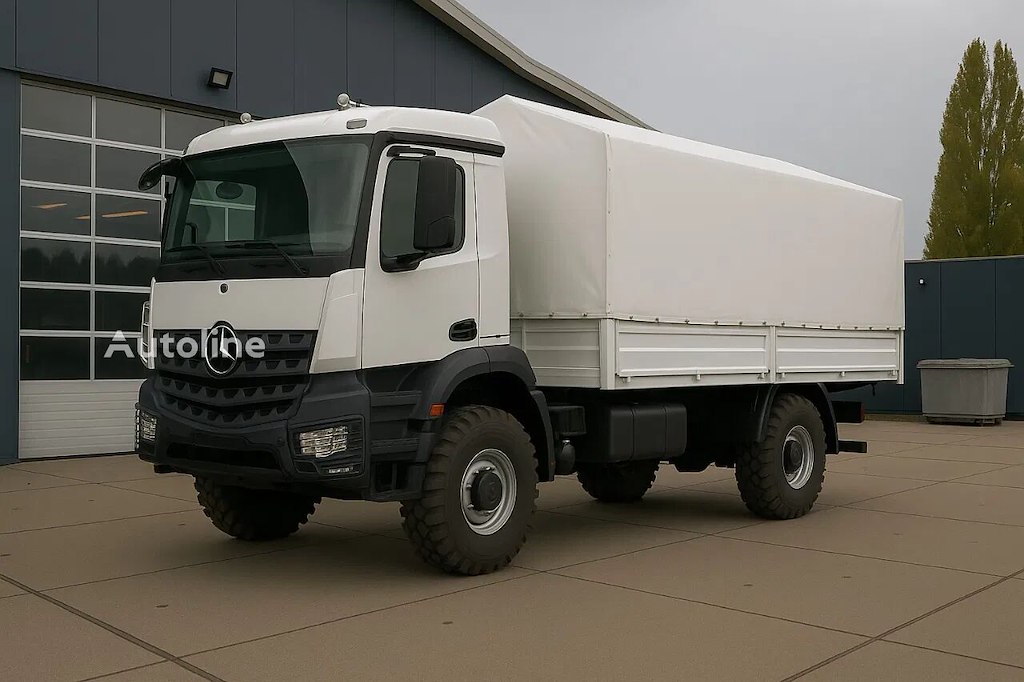 Novi Mercedes-Benz Arocs 1836 A 4x4 Cargo Truck kamion sa klizna zavesa cerada