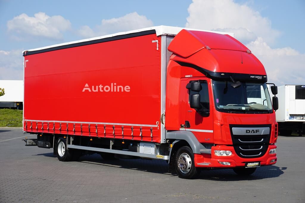 DAF LF / 260 / ACC / E 6 / FIRANKA / 22 PALETY / DŁ. 8,85 M kamion sa klizna zavesa cerada