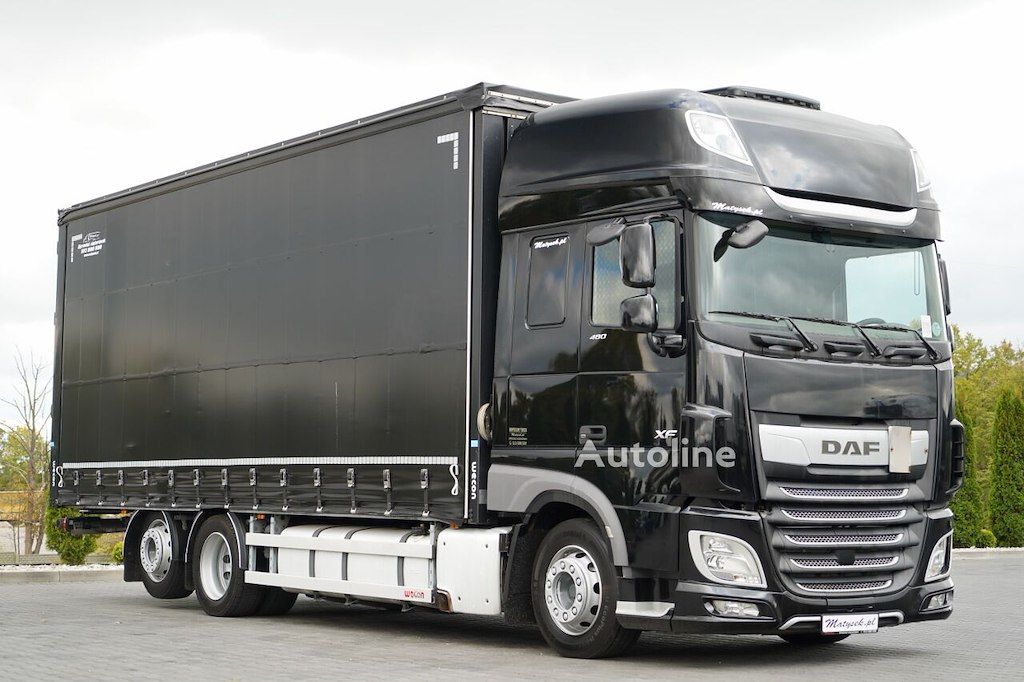 DAF XF 480 / SOLÓWKA / 6X2 / MEGA / OŚ PODNOSZONA / I-PARK COOL / 20 kamion sa klizna zavesa cerada