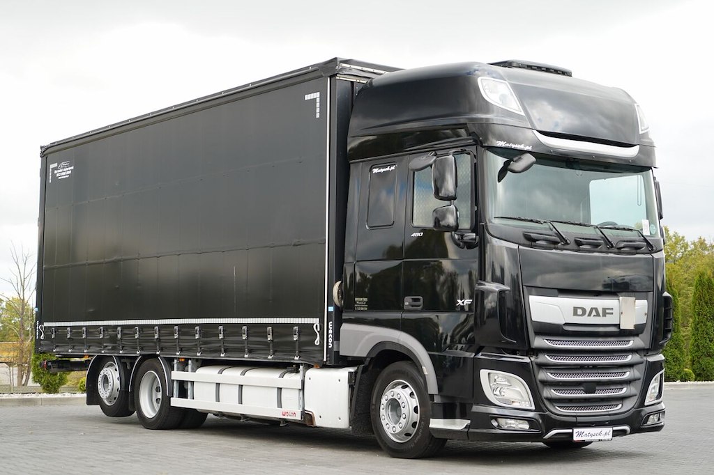 DAF XF 480 / SOLÓWKA / 6X2 / MEGA / OŚ PODNOSZONA / I-PARK COOL / 20 kamion sa klizna zavesa cerada