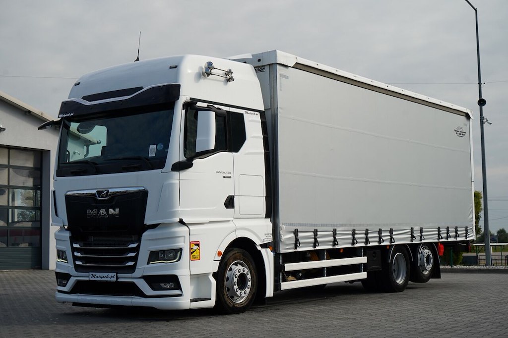 MAN TGX 26.470 / 6x2 / FIRANKA / SOLÓWKA / 6x2 / 120 m3 / OŚ PODNOSZ kamion sa klizna zavesa cerada
