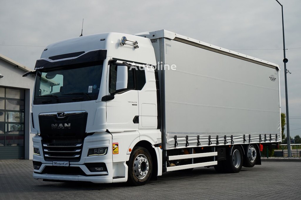 MAN TGX 26.470 / 6x2 / FIRANKA / SOLÓWKA / 6x2 / 120 m3 / OŚ PODNOSZ kamion sa klizna zavesa cerada