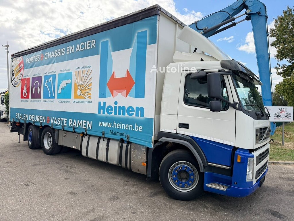 Volvo FM 370 6x2 BOX 8m15 - LIFT + STEERING AXLE - EURO 5 - I SHIFT - kamion sa klizna zavesa cerada