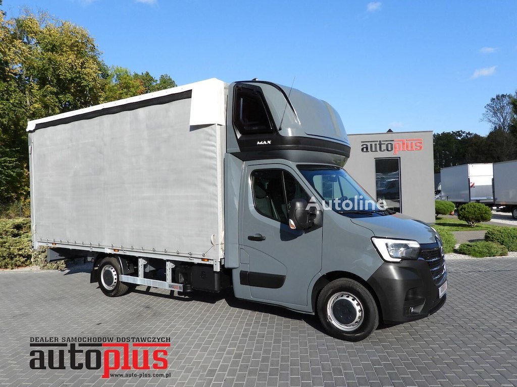 Renault MASTER PLANDEKA 10 PALET WEBASTO TEMPOMAT LEDY PNEUMATYKA KLIMAT kamion s ceradom < 3.5t