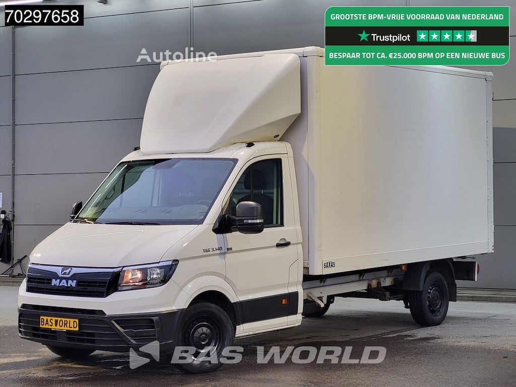 MAN TGE 3.140 Bakwagen Achterdeuren Airco Cruise Camera Euro6 Meubel kamion furgon < 3.5t