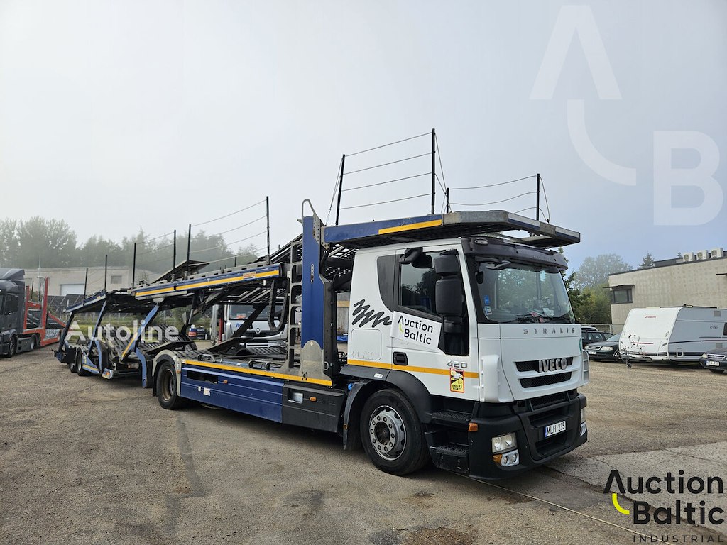 Prodaje se IVECO STRALIS 190S autotransporter na aukciji + prikolica autotransportera