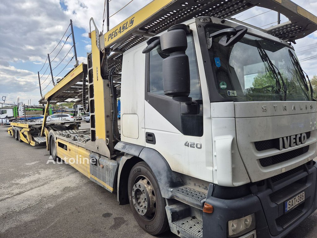 IVECO Stralis 430 autotransporter + prikolica autotransportera