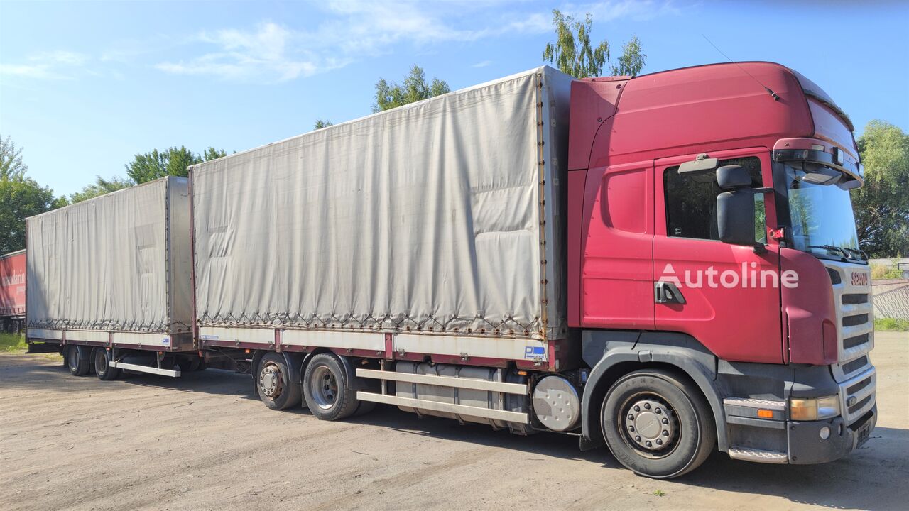 Scania R420 kamion s ceradom + prikolica sa ceradom